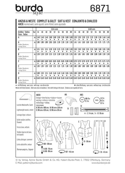 6933 - Burda - Bukse, penbukse - Stoffdronning.no